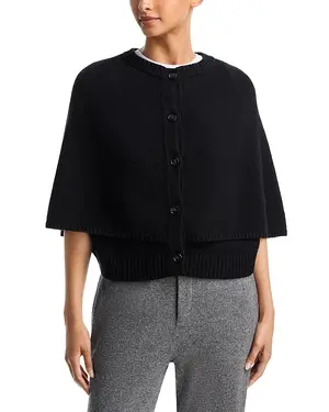 LISA YANG Quinnie Cashmere Button Front Cape