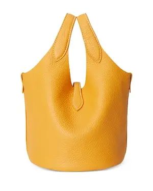 Polo Ralph Lauren Polo Play Small Leather Crossbody Tote - Orange