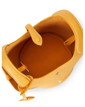 Polo Ralph Lauren Polo Play Small Leather Crossbody Tote - Orange