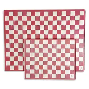 MACKENZIE-CHILDS Check Glass Cutting Boards, Set Of 2