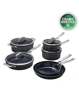 ZWILLING Motion Ceramic Aluminum Hard Anodized Cookware, Set Of 10