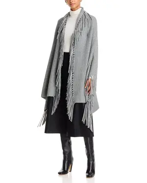 TOCCIN Anais Wool And Cashmere Fringe Wrap