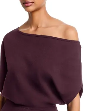 Simkhai Shania Asymmetric Mini Dress - Fig