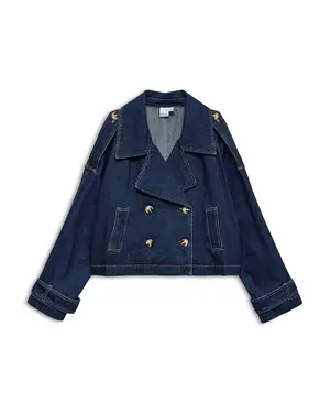 Vero Moda Short Denim Trench Coat