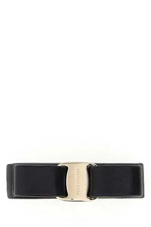 FERRAGAMO Leather Hair Clip Brooch