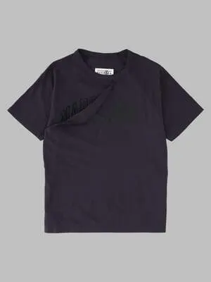 MAISON MARGIELA MM6 MAISON MARGIELA Layered Front Graphic T-Shirt Blue