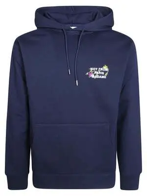 Drole De Monsieur Cotton Sweatshirt With Scripta Graphic