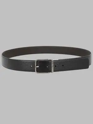 Zegna Textured Leather Belt