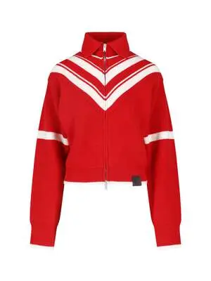 Stella McCartney Cropped Zip-up Knit Sweater