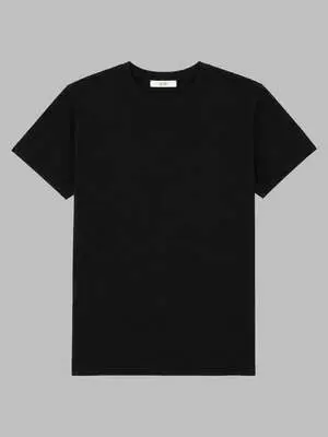 Co Co Cashmere Crewneck T-Shirt Black