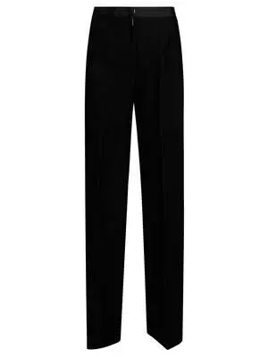 FORTE_FORTE Fluid Ribbed Velvet High-waist Pants