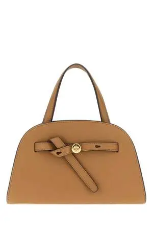 Tory Burch Leather Mini Romy Handbag - Camel
