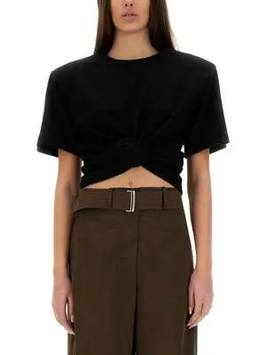 Magda Butrym Knotted T-shirt - Black