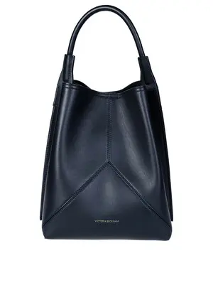 Victoria Beckham Calf Leather Bucket Shoulder Bag