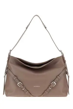 Givenchy Leather Shoulder Handbag - Grey