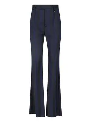 VIVIENNE WESTWOOD High-waist Wide-leg Virgin Wool Trousers - Blue