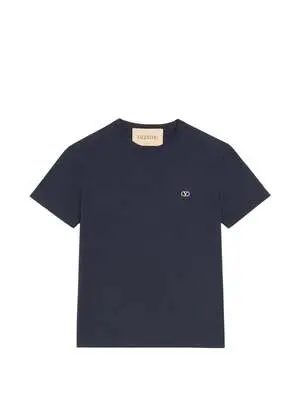 Valentino Garavani Logo Crewneck T-shirt - Navy