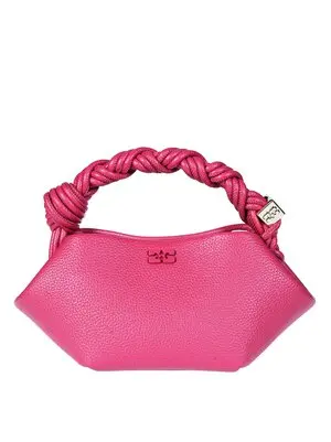 GANNI Mini Grained Bou Crossbody Bag - Rosa