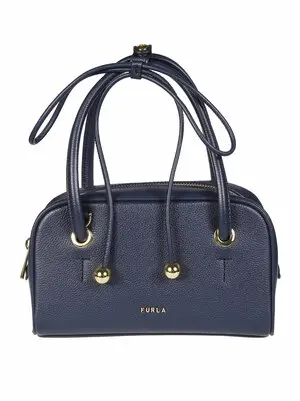 Furla Furla Poppy Mini Dome Crossbody Bag Blu
