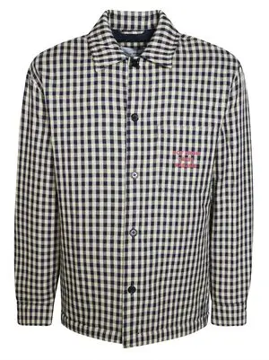 Drole De Monsieur Cotton Shirt With Script Graphic
