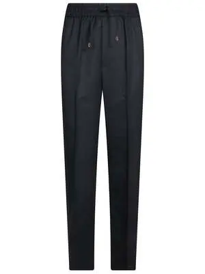 Drole De Monsieur Elastic Waist Wool-blend Pants