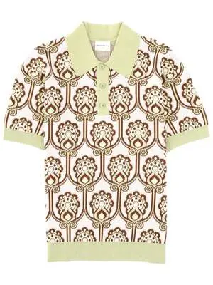 Drole De Monsieur Patterned Polo Shirt - Multicolour