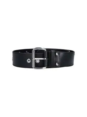 VIVIENNE WESTWOOD Cow Leather Belt - Black