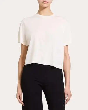Theory Regal Wool Boxy T-shirt