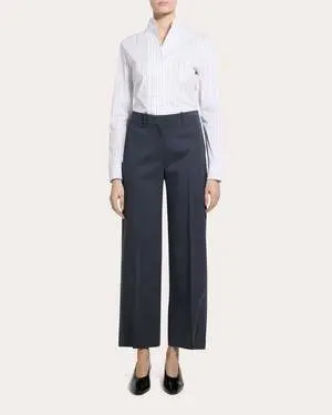 Theory Good Wool Creased Trousers