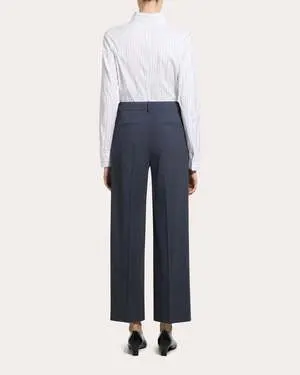 Theory Good Wool Creased Trousers