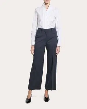 Theory Good Wool Creased Trousers