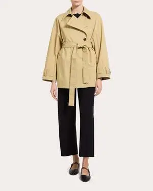 Theory Double-breasted Trench Jacket