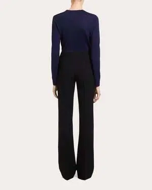 Theory Demitria Crepe Slim Flare Pants