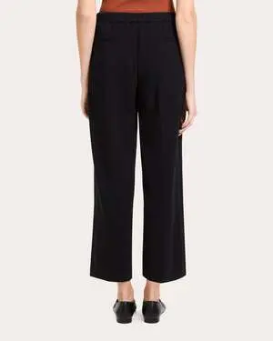 Theory Classic Crepe Cropped Pull-on Pants