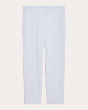 Theory Treeca Crepe Cropped Pull-on Pants