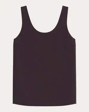 Theory Crepe Scoop Neck Tank Top