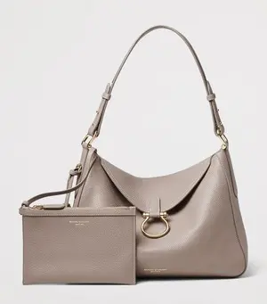 ASPINAL OF LONDON Grained Leather Ella Shoulder Bag
