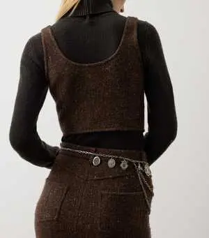 Ralph Lauren Wool-blend Sherry Sleeveless Top
