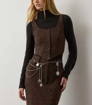 Ralph Lauren Wool-blend Sherry Sleeveless Top