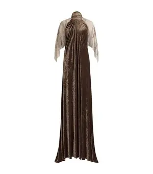 Ralph Lauren Velour Willow Gown