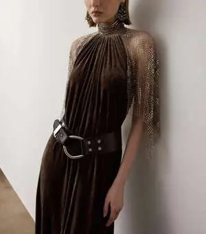 Ralph Lauren Velour Willow Gown