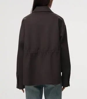 Loewe Wool-cashmere Workwear Jacket - Brown