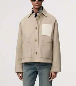 Loewe Wool-cashmere Workwear Jacket - Beige