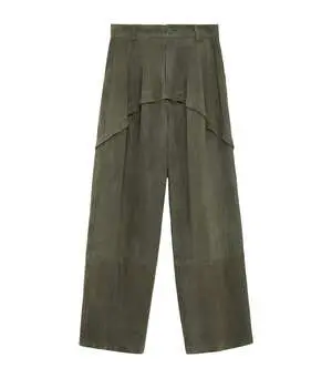 Loewe Suede Layered Trousers