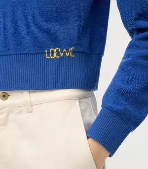 Loewe Stretch-wool Embroidered Sweater
