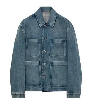 Loewe Leather-patch Denim Jacket