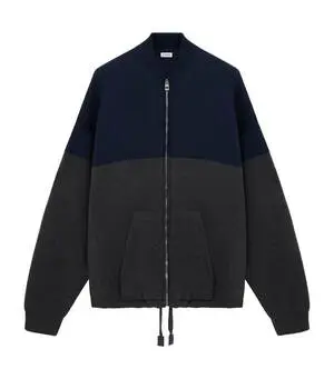 Loewe Two-tone Cardigan - Navy