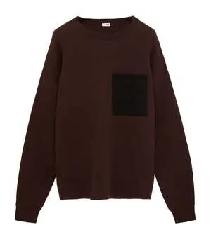 Loewe Anagram Pocket Sweatshirt - Brown