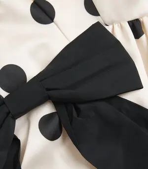 Rebecca Vallance Satin Polka Dot Bacio Mini Dress