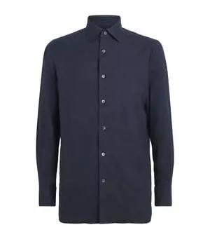 100HANDS Cotton Oxford Shirt - Navy